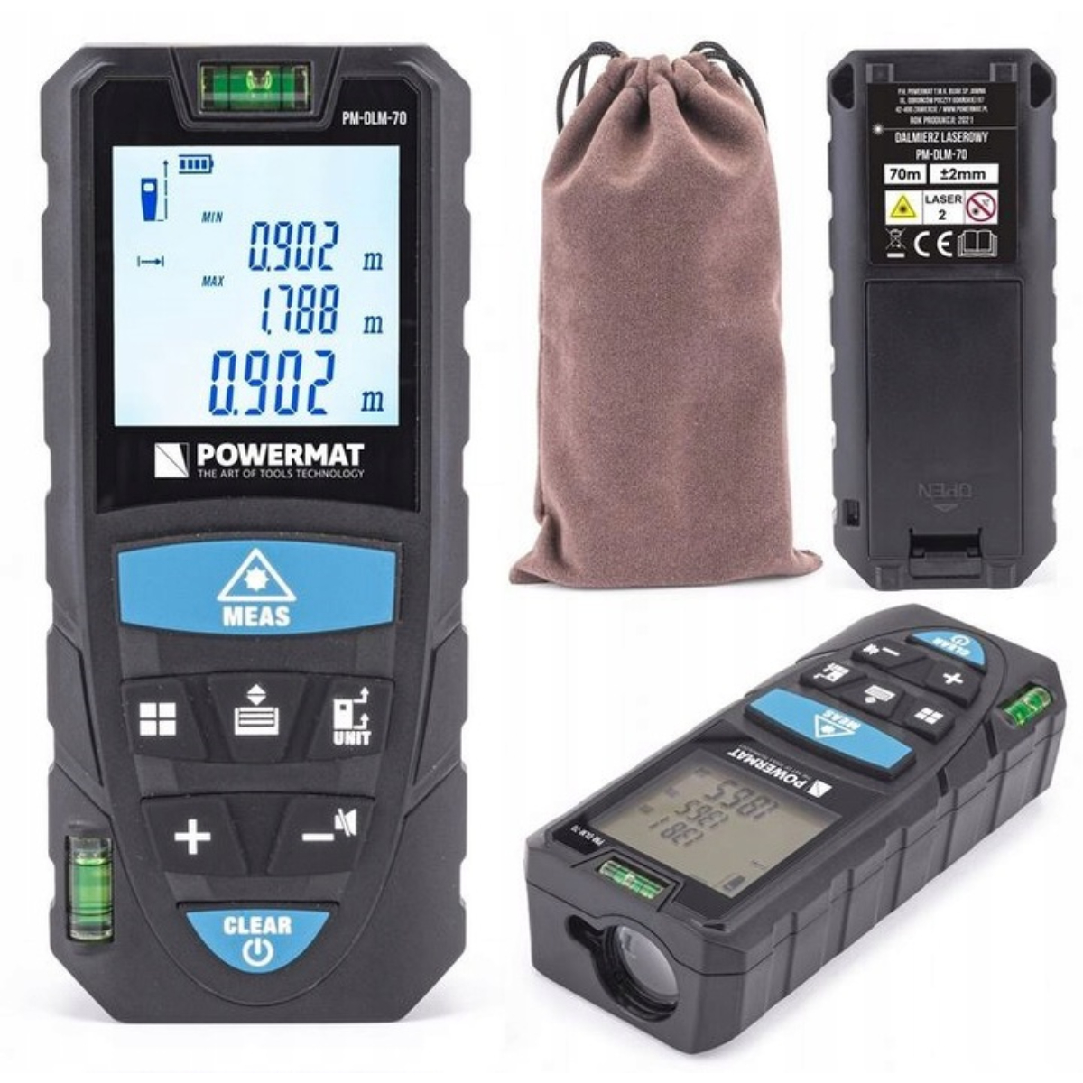 Telemetru cu laser 70m | PM-DLM-70 | 2energy.ro