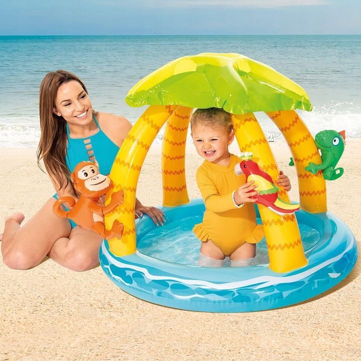 Piscină pentru copii cu capac, insulă 102×89cm | INTEX | 2energy.ro
